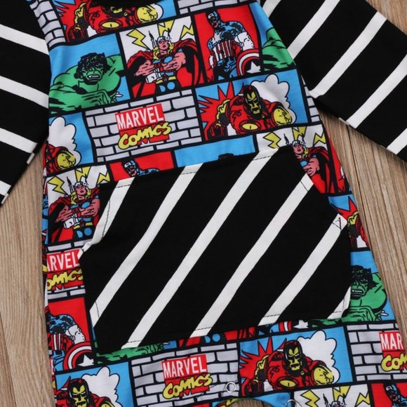 boutique | One Pieces | Marvel Boy Girl Romper Avengers Outfit Birthday ...